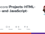 Github Brehcore Projects Html Css And Javascript