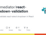 Github Cluemediator React Dropdown Validation How To Validate React