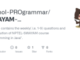 Github Anmol Programmar Swayam Programming In Java Nptel This Site