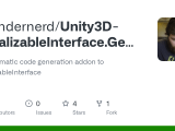 Github Thundernerd Unity3d Serializableinterface Generation An