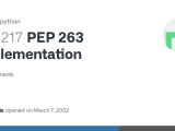 Pep 263 Implementation Issue 36217 Python Cpython Github