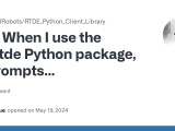 When I Use The Ur Rtde Python Package It Prompts Runtimeerror One Of