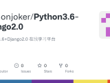 Github Pythonjoker Python3 6 Django2 0 Python3 6 Django2 0 在线学习平台