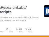 Github Dataresearchlabs Sql Scripts Useful Sql Scripts And Snippets