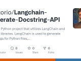 Github Pastorio Langchain Generate Docstring Api This Is A Python
