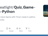 Github Codeatlight Quiz Game With Python A Simple Quiz Game With