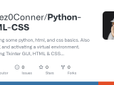 Github Jamez0conner Python Html Css Reviewing Some Python Html And