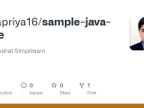Github Harapriya16 Sample Java Code From Akshat Simplilearn