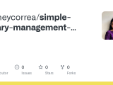 Github Britneycorrea Simple Library Management System Using Javascript