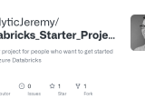 Github Analyticjeremy Databricks Starter Project A Starter Project