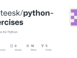 Github Prateesk Python Exercises Exercises For Python
