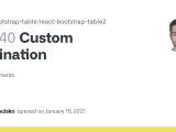 Custom Pagination Issue 1540 React Bootstrap Table React Bootstrap