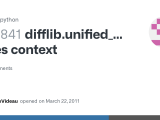 Difflib Unified Diff Loses Context Issue 55841 Python Cpython Github