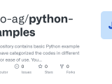 Github Jinto Ag Python Examples This Repository Contains Basic