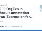 Regexp In Ngmodule Annotation Throws Expression Form Not Supported