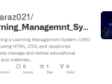 Github Sarfaraz021 Learning Managemnt System Using Html Css
