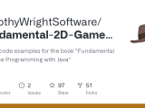 Github Timothywrightsoftware Fundamental 2d Game Programming With