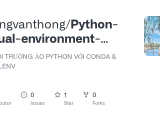 Github Truongvanthong Python Virtual Environment Settings Tạo Môi