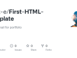 Github Slok E First Html Template Html Email For Portfolio