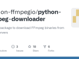 Github Python Ffmpegio Python Ffmpeg Downloader Python Package To