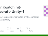 Github Codingwatching Minecraft Unity 1 An As Exact As Possible