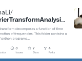 Github Hainali Fouriertransformanalysis Python Fourier Transform