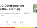 Github W1033 Datastructure Algorithm Learning Data Structure And