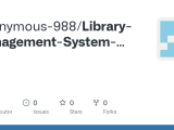 Github Anonymous 988 Library Management System Using Python