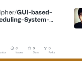 Github Kunipher Gui Based Scheduling System Using Java