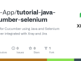 Github Xray App Tutorial Java Cucumber Selenium Tutorial For