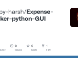 Github Happy Harsh Expense Tracker Python Gui