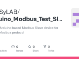 Github Lapsylab Arduino Modbus Test Slave Simple Arduino Based