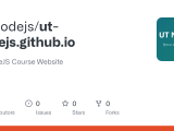 Github Ut Nodejs Ut Nodejs Github Io Ut Nodejs Course Website