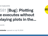 Bug Plotting Code Executes Without Displaying Plots In The Console