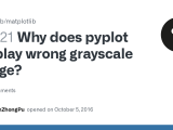 Why Does Pyplot Display Wrong Grayscale Image Issue 7221