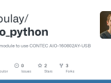 Github Cboulay Caio Python Python Module To Use Contec Aio 160802ay Usb