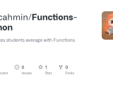 Github Maicahmin Functions Python Computes Students Average With