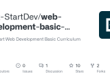 Github Kick Startdev Web Development Basic Curriculum Kick Start Web