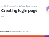 Creating Login Page Issue 32 Webdevsimplified Introduction To Web