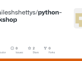 Github Sshaileshshettys Python Workshop