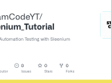 Github Steamcodeyt Selenium Tutorial Simple Automation Testing With