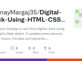 Github Tanmaymargaj35 Digital Clock Using Html Css And Javascript