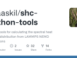 Github Ksaaskil Shc Python Tools Python Tools For Calculating The