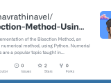 Github Keshavrathinavel Bisection Method Using Python My
