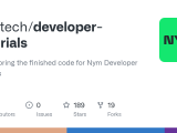 Github Nymtech Developer Tutorials Repo Storing The Finished Code