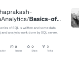 Github Subhaprakash Dataanalytics Basics Of Sql And Data Analysis