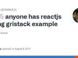 Anyone Has Reactjs Using Gristack Example Issue 735 Gridstack