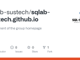 Github Sqlab Sustech Sqlab Sustech Github Io Deployment Of The Group