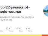 Github Radcool22 Javascript Brocode Course Learning Javascript