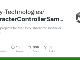 Issues Unity Technologies Charactercontrollersamples Github